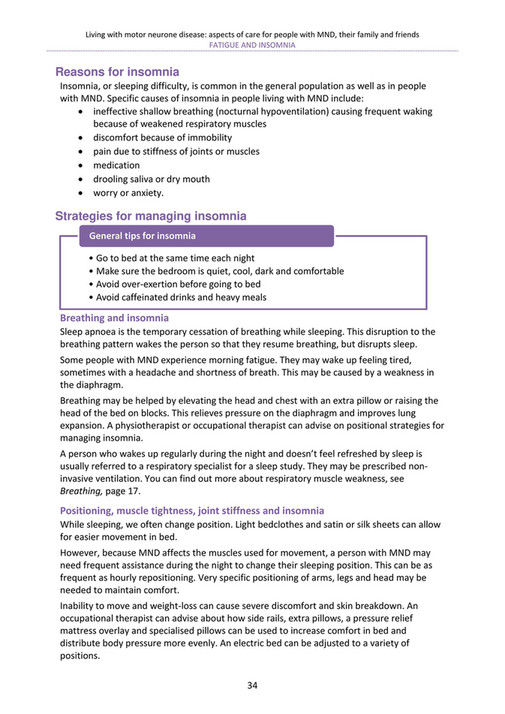 MND Aware Living with MND - Aspects of care - Page 36-37
